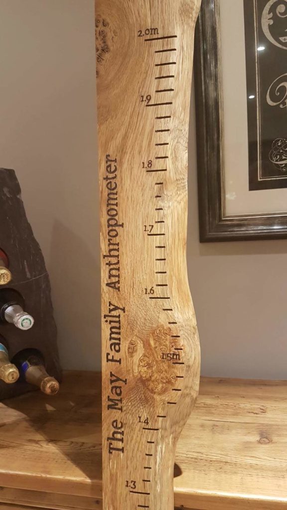 Personalised Anthropometer – Conkers Wood & Metal Crafts